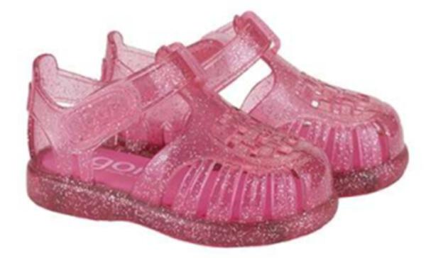 Igor Girl's Tobby Gloss Glitter Sandals - Fucsia – Just Shoes for Kids
