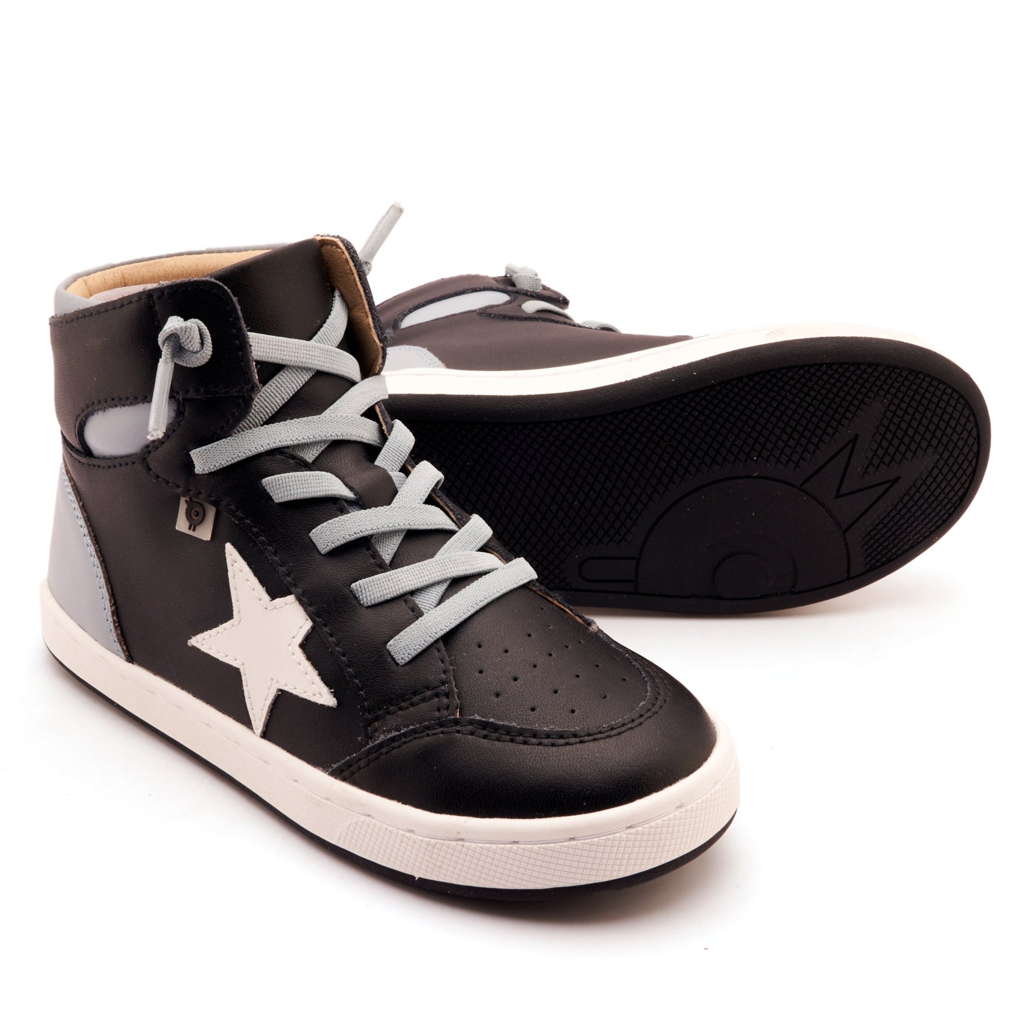 Old Soles Boy's and Girl's Starling Casual Shoes - Black / Snow / Dust ...