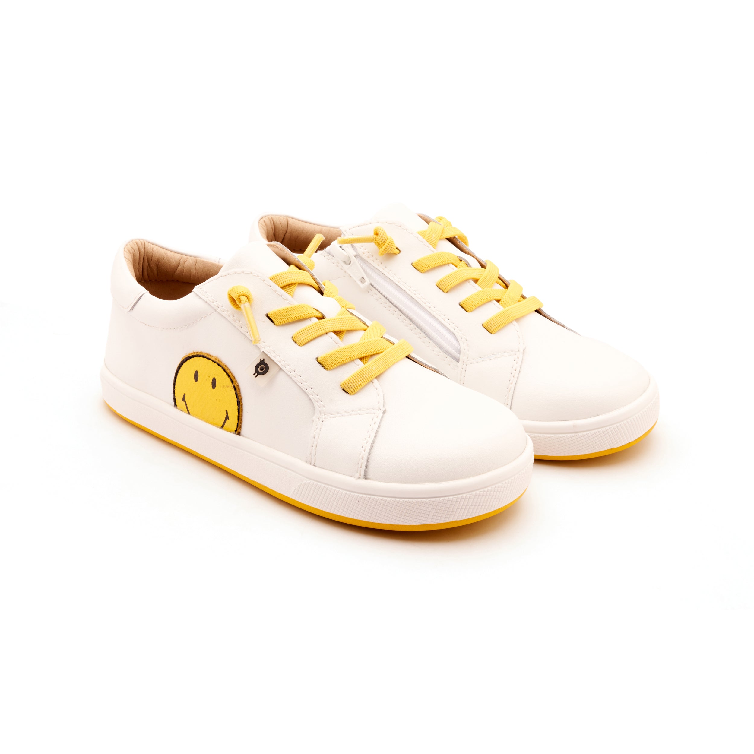 Old Soles Boy's and Girl's Smiley Jumpa Casual Shoes - Snow / Yellow ...