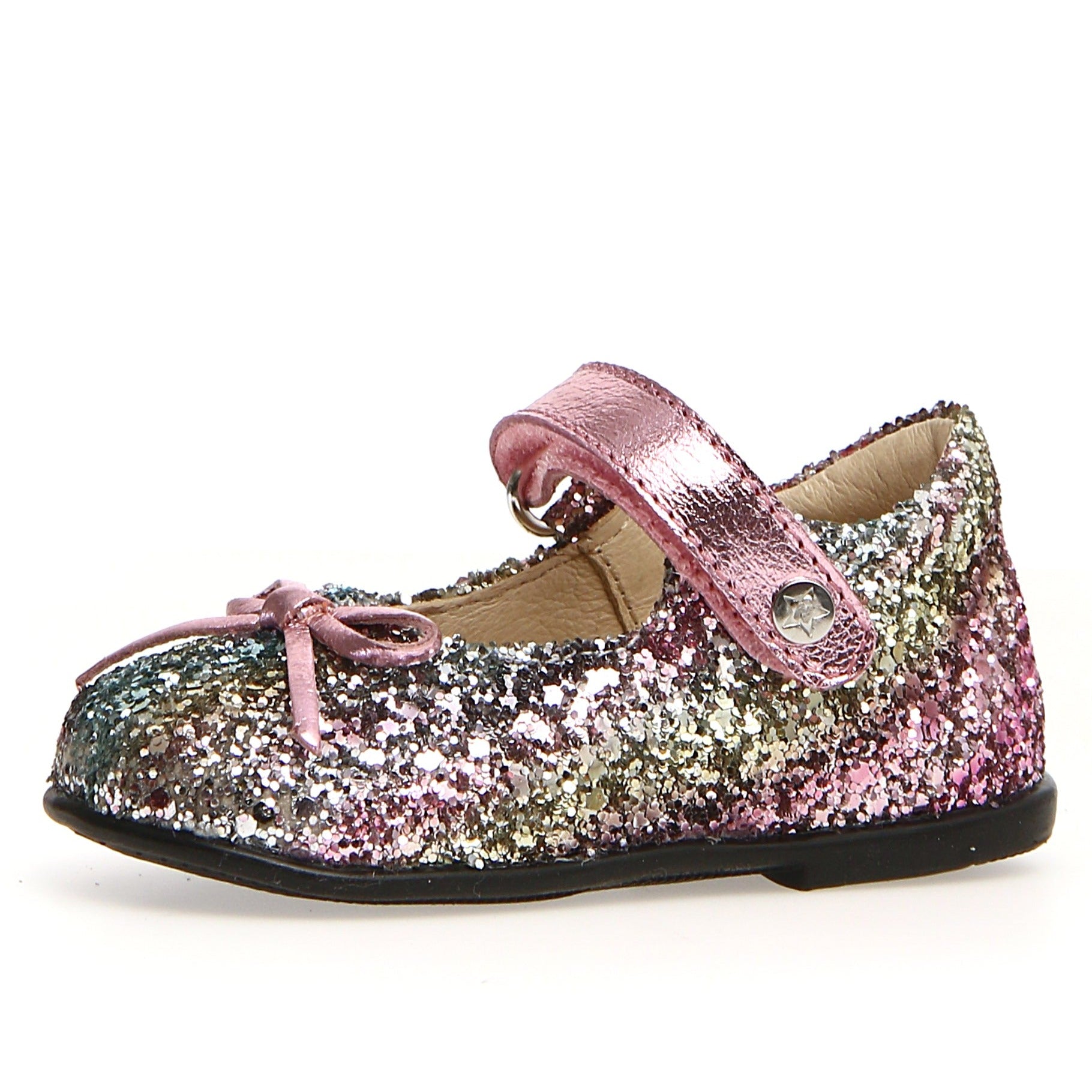 Naturino Girl's Ballet Glitter Shaded Shoes, Multicolor – Just Shoes ...