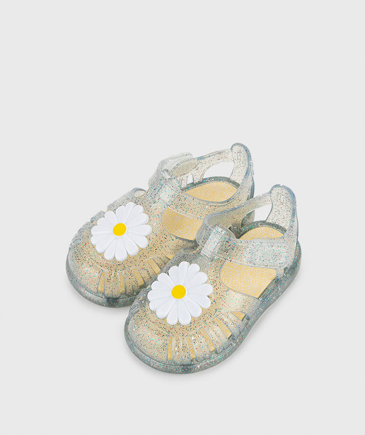 Igor Girl's Tobby Gloss Flor Glitter Sandals - Transparente Multi Glit ...