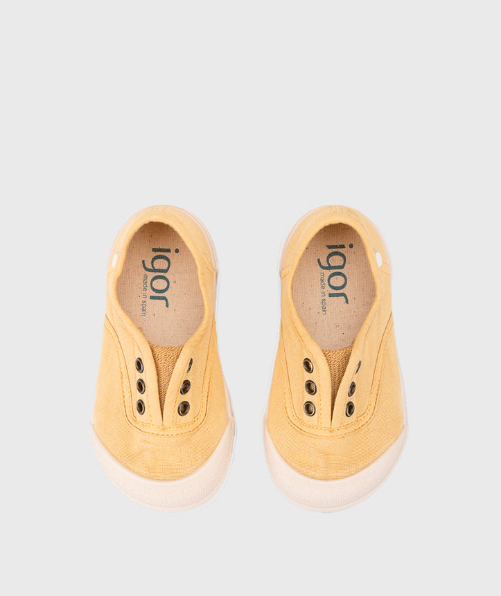 Igor Boy's And Girl's Lona Laceless Shoes - Dijon – Just Shoes for Kids