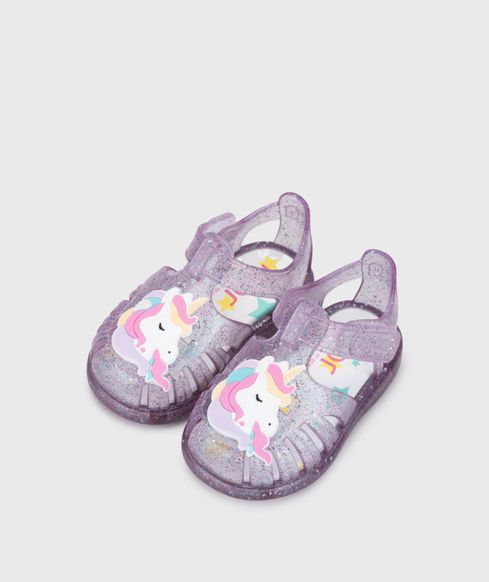 Igor Girl's Tobby Unicornio Sandals - Tr.Malva Multi Glitter – Just ...
