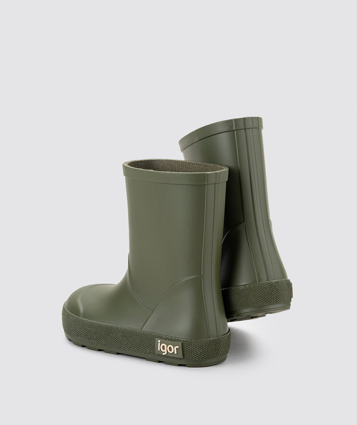 Igor Boy's and Girl's Yogi Rain Boots, Kaki – Just Shoes for Kids