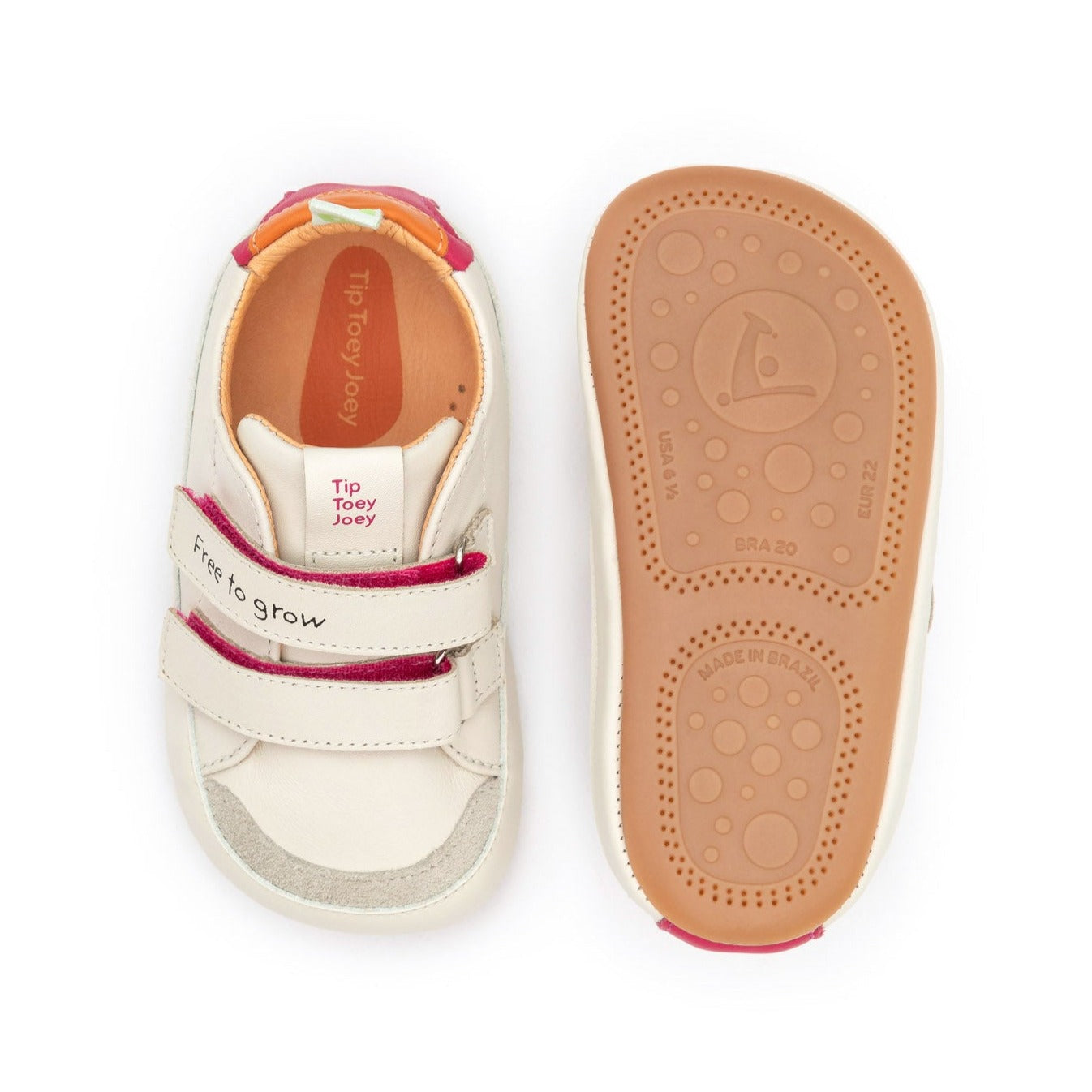 Tip Toey Joey Girl's Bossy Play Sneakers - Tapioca / Tangerine / Pitay ...