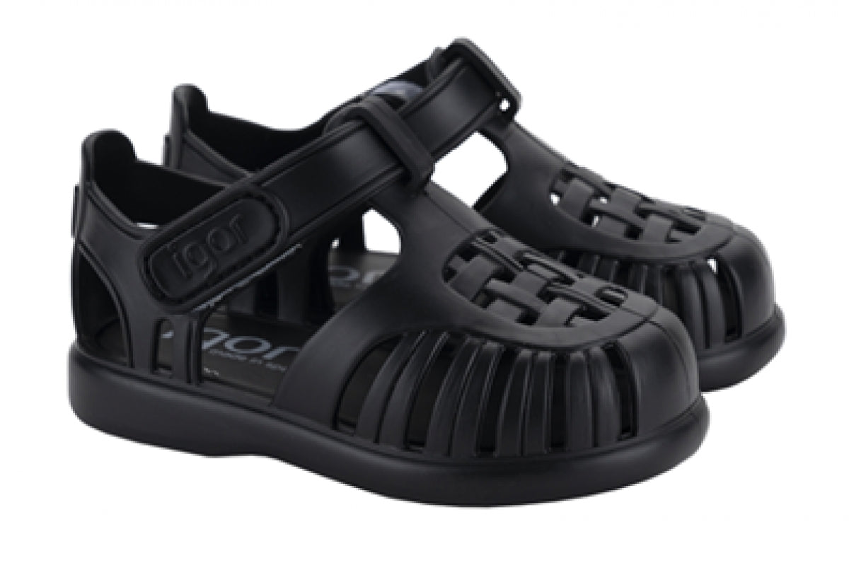 Igor S10271 Tobby Solid Sandals - Negro – Just Shoes for Kids