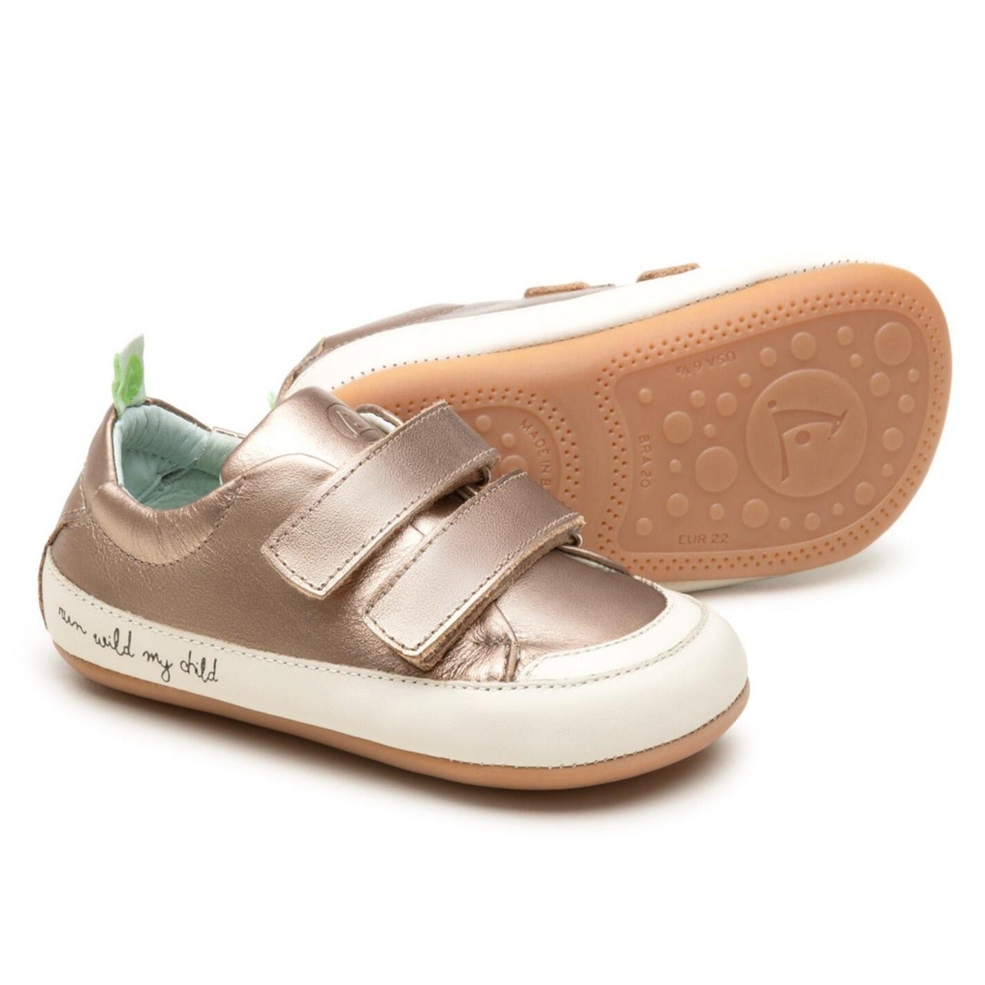 Tip Toey Joey Girl's and Boy's Bossy Sneakers, Gold – Just Shoes for Kids