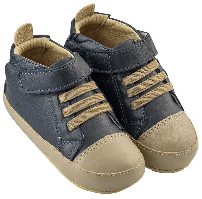 Old Soles Boy's High Ball Premium Leather First Walker Sneaker Shoes ...