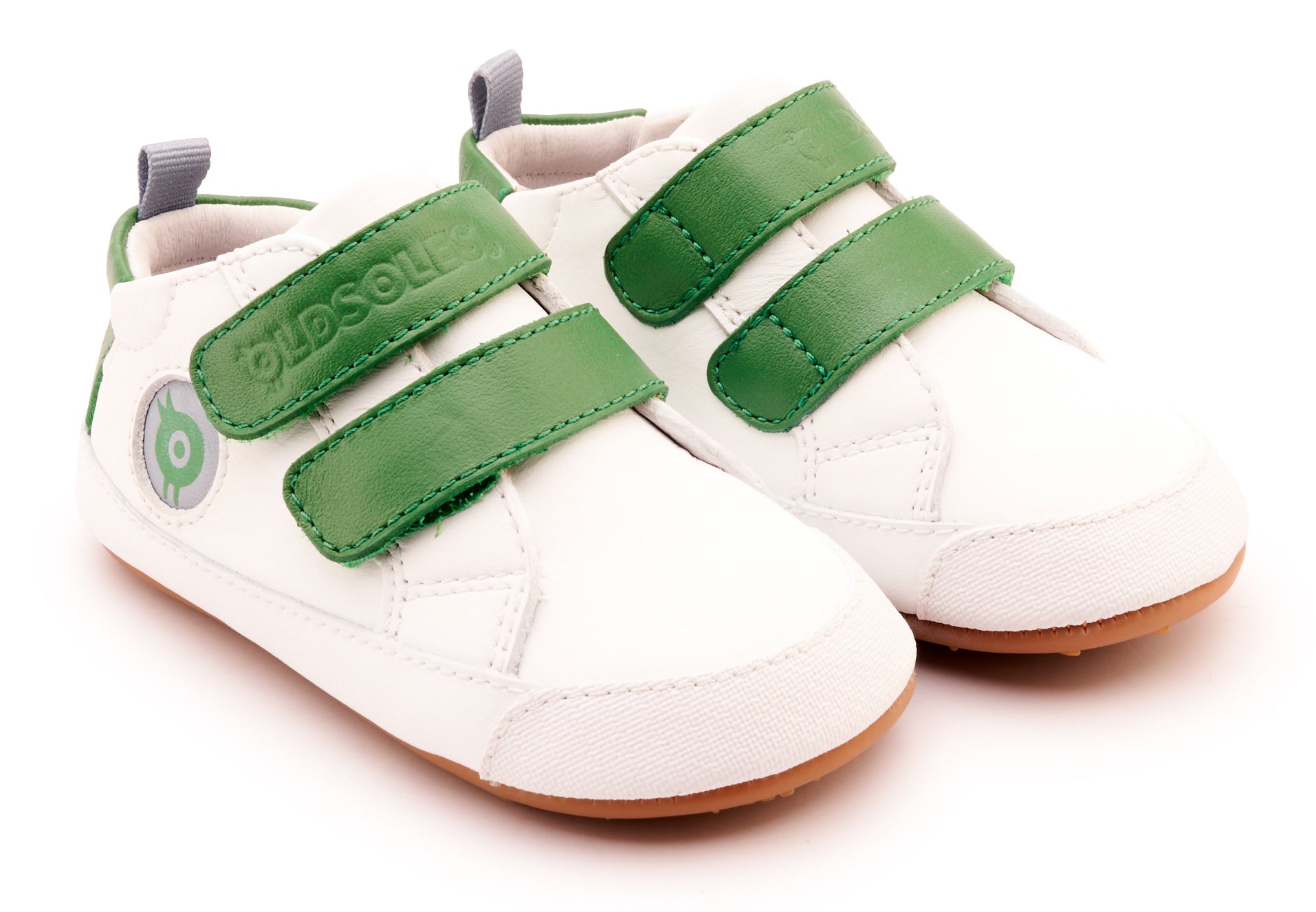 Old Soles Boy's & Girl's 0079RT Badge Bub Casual Shoes - Snow / Green ...