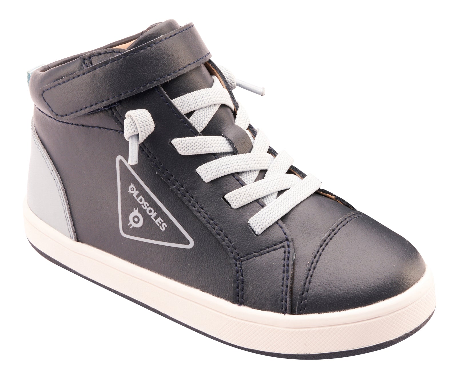 Old Soles Boy's 1000 Brigade High Top Casual Shoes - Navy / Dusty Blue ...