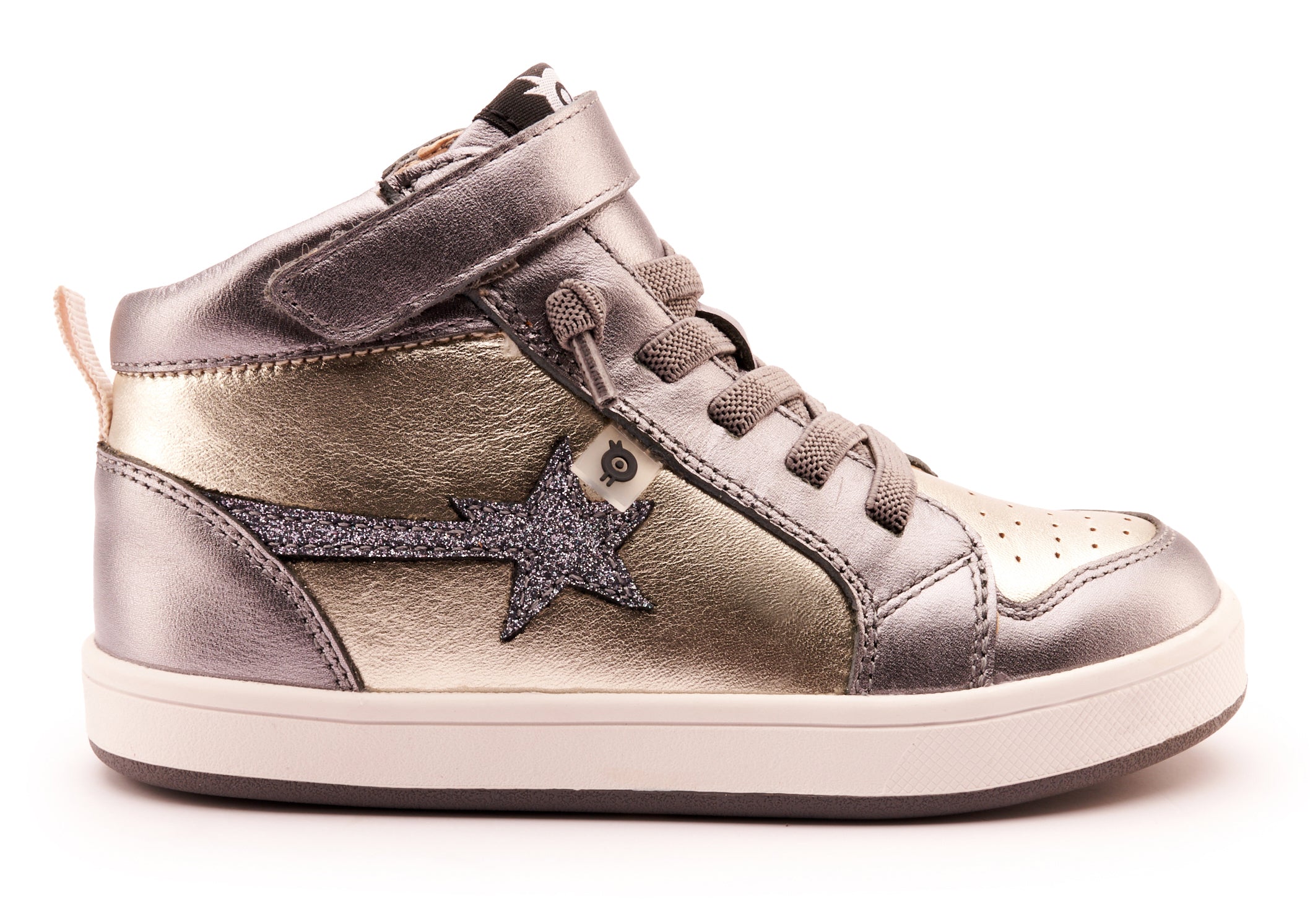 Old Soles Girl's 1007 Team-Star Casual Shoes - Titanium / Glam Gunmeta ...