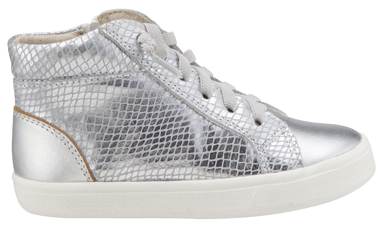 Old Soles Boy's & Girl's 6029 Ring Shoe Silver Metallic Leather Snake ...