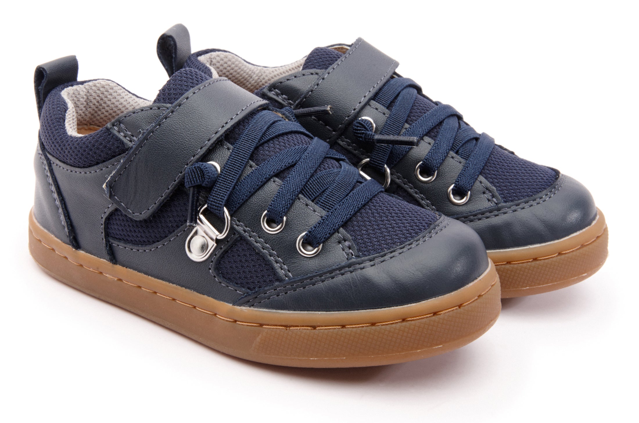 Old Soles Boy's & Girl's 6098 Bru High Top Shoes - Navy/Navy/Light Gre ...