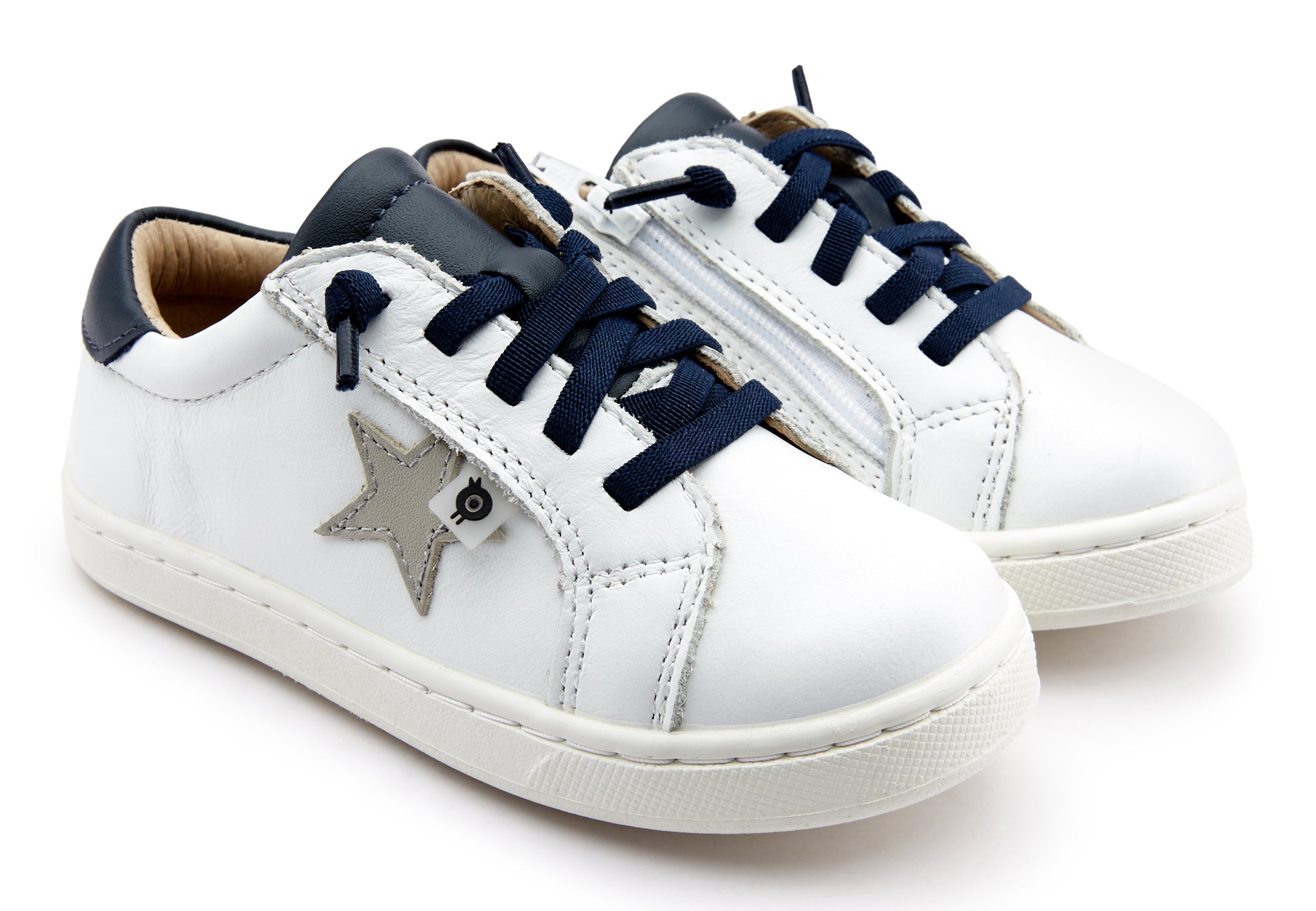 Old Soles Boy's and Girl's 6149 Comet Runner Sneakers - Snow/Navy/Gris ...