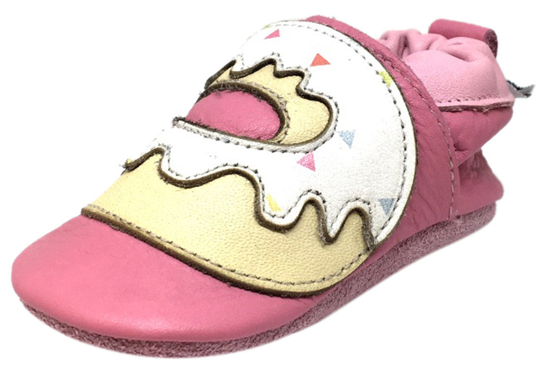 Shooshoos Baby Girl's All About Sprinkles Soft Leather Slip On Elastic ...