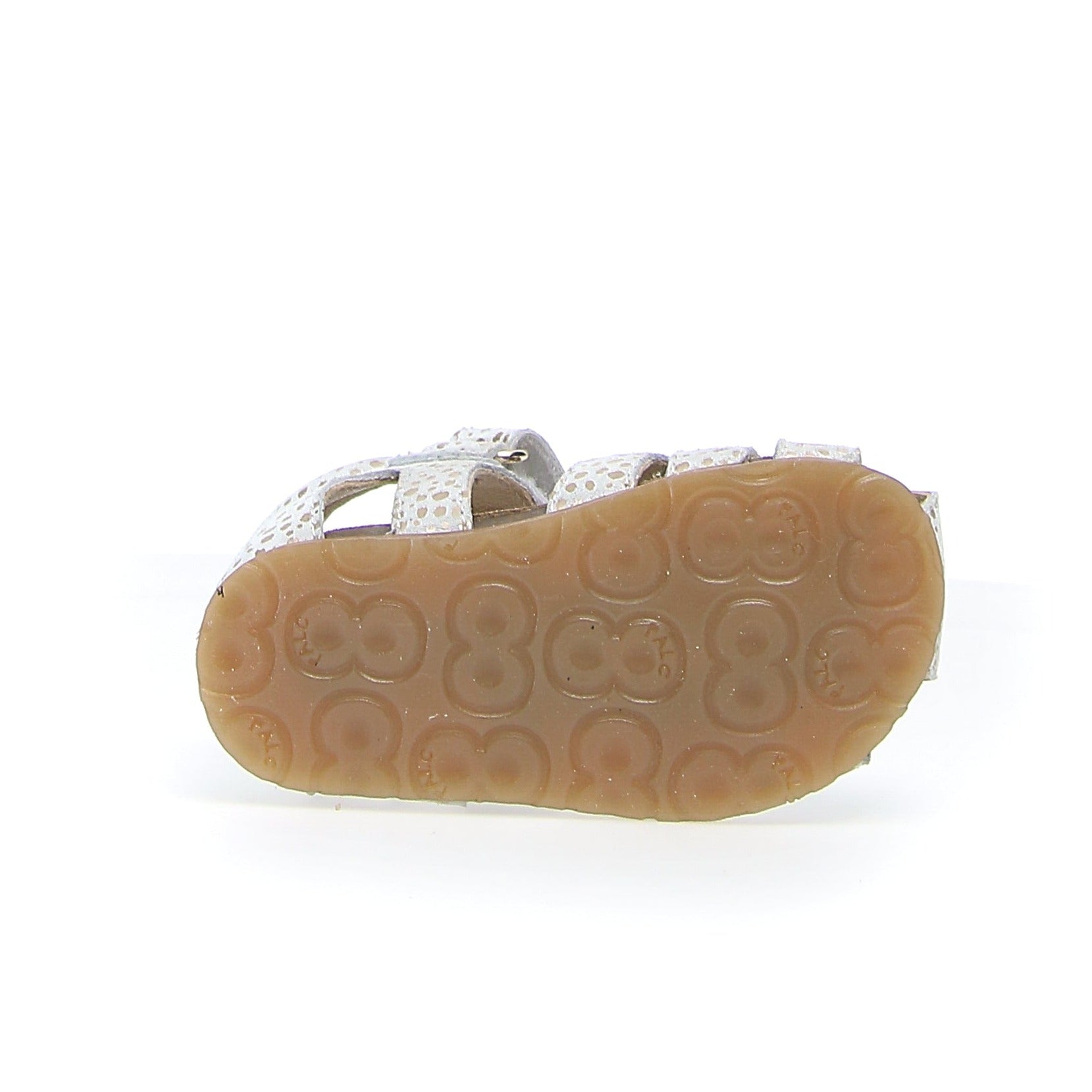 Falcotto Boy's and Girl's Alby Suede Stain Sandals - White/Platinum ...