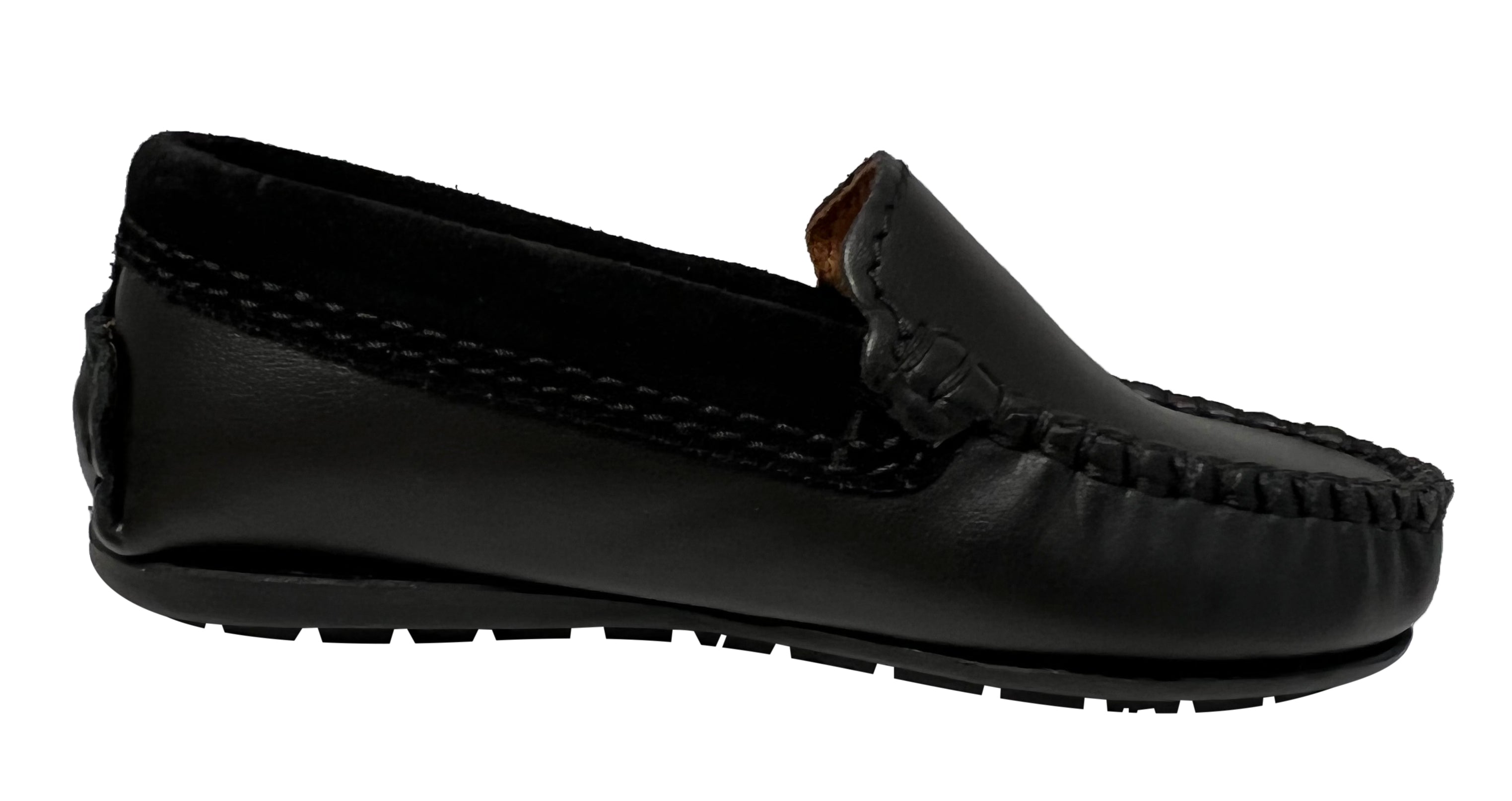 Atlanta Mocassin Boy's and Girl's Plain Vamp Leather and Suede Loafers ...