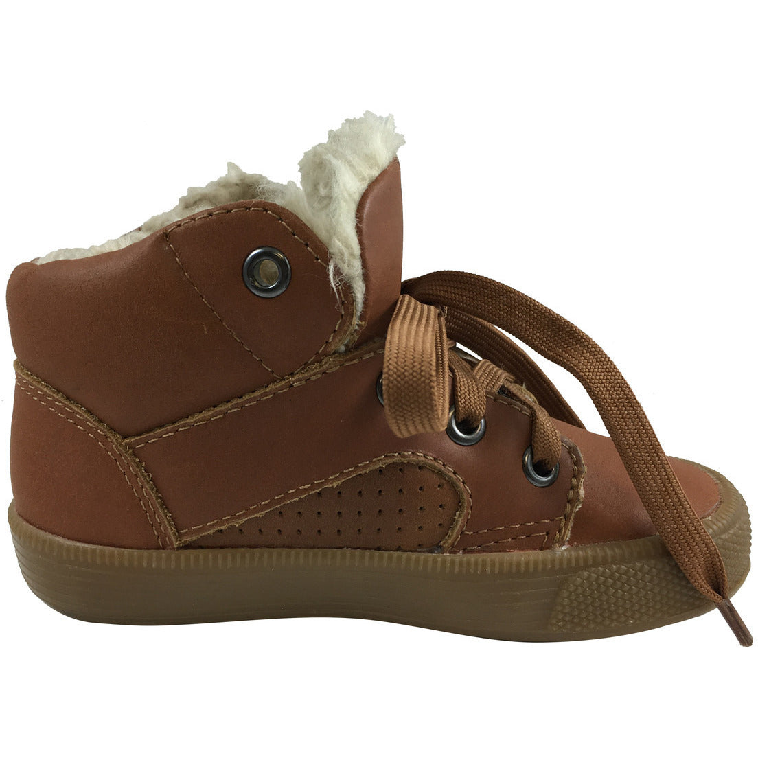 Old Soles Boy's & Girl's Toasty Plush Lining Tan Lace Up Sneaker – Just ...