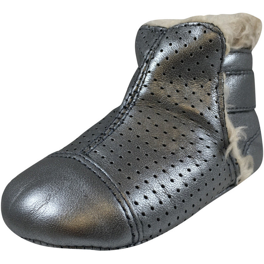Old Soles Girl's 184 Gatsby Bootie Rich Silver – Just Shoes for Kids