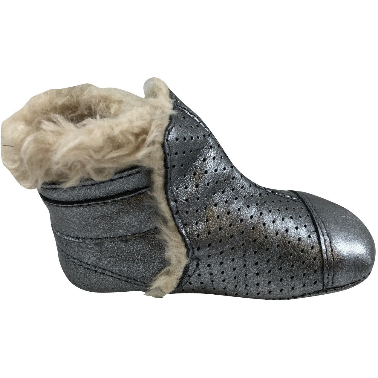 Old Soles Girl's 184 Gatsby Bootie Rich Silver – Just Shoes for Kids