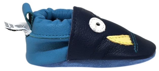 Shooshoos Boy's The Chairman Soft Leather Slip On Elastic Ankle Fun Mo ...