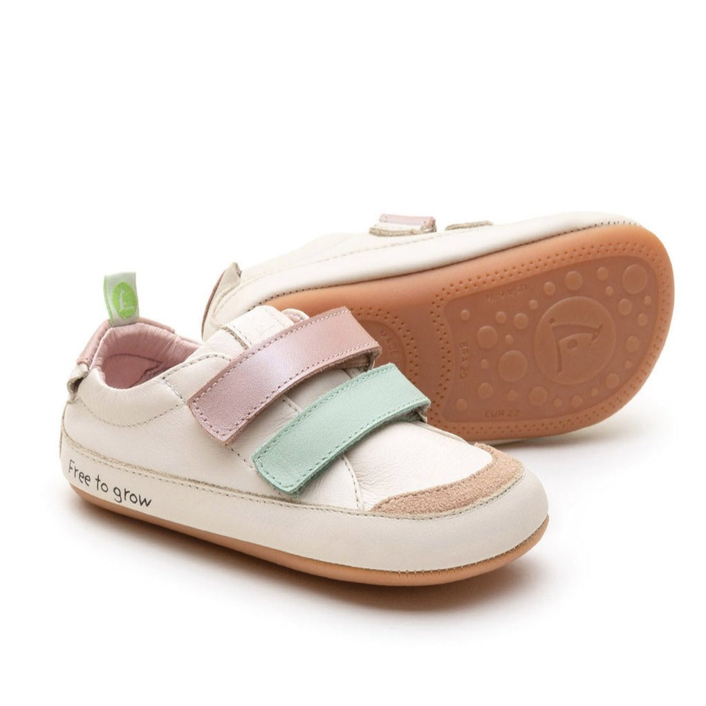 Tip Toey Joey Girl's Bossy Play Sneakers, Tapioca/Mint/Pink Dream ...